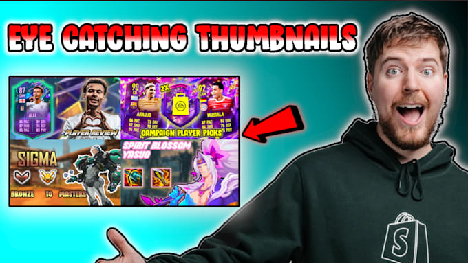 Make great thumbnails for youtube content by Freespiritz585 | Fiverr