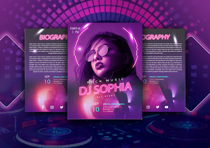 Create your pro quality artist epk with clickable links by Srafi ...