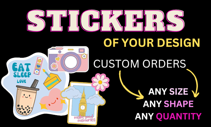 Create cute custom high quality sticker designs, badges or label by ...
