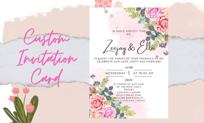 Design stunning and unique invitation cards for you by Cristyjane07 ...