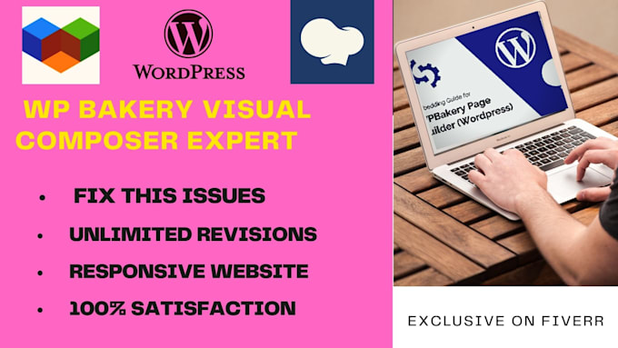 Design or fix wp bakery visual composer website issues by Auntu77 | Fiverr
