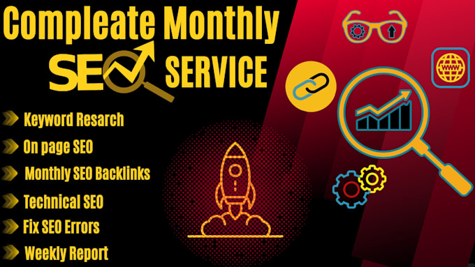 Complete monthly seo service on page s e o backlink building by ...