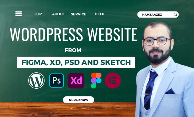 Convert xd, figma, psd to wordpress using elementor by Hamzaazez | Fiverr