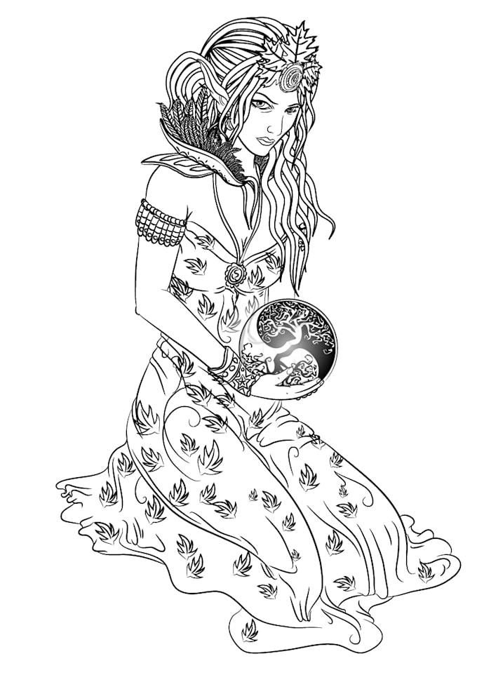 Hand draw high detail vector line art from any photo by Esizela | Fiverr