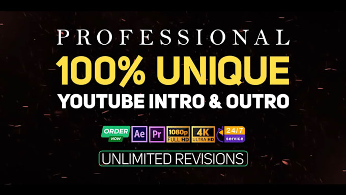 Do unique animated youtube intro and outro by Nisharachathura | Fiverr