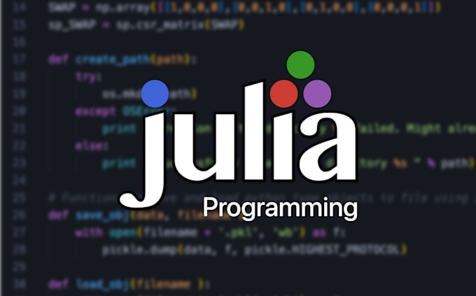 Write your julia code by Adamsmith_92 | Fiverr
