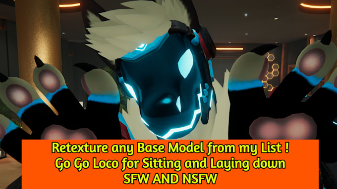 Retexture and upload your furry model by Evilblaver | Fiverr