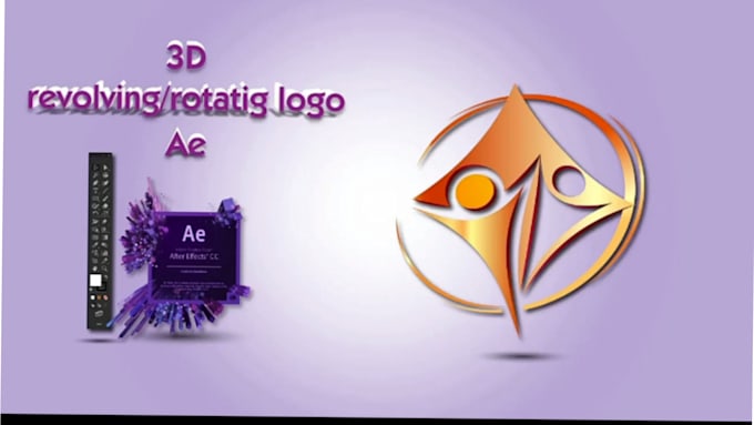 Create a 3d rotating logo and gif loop unique minimalist business 3d ...