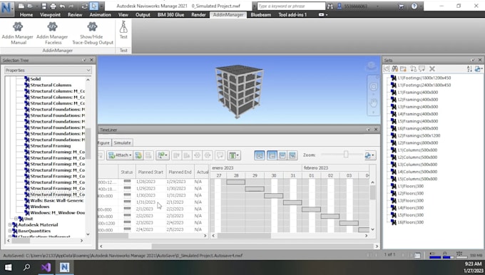 Create a navisworks api addin on any version from 2023 by Arqenriquegal | Fiverr