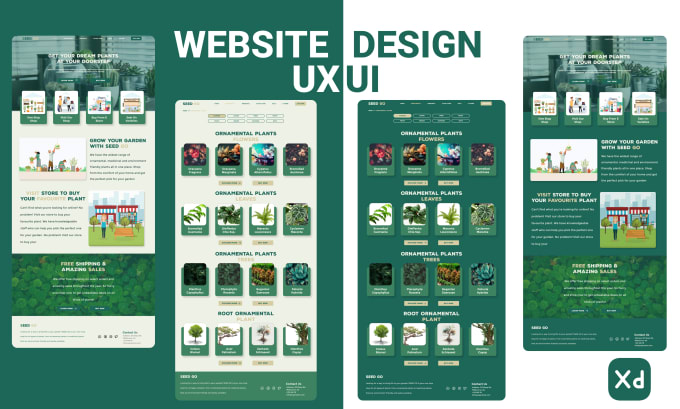 Create modern website ui ux design using figma or adobe xd by ...