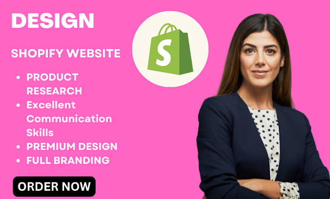 Design, redesign shopify store, shopify drop shipping store, shopify ...