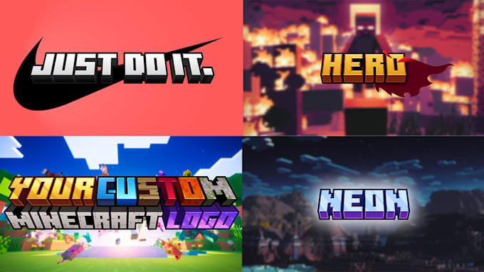 Create your custom minecraft logo by Ahmadhaji1 | Fiverr