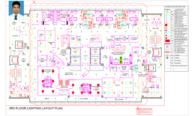 Drawing design lighting, socket outlet, sld, cctv plan by Shadique1986 ...