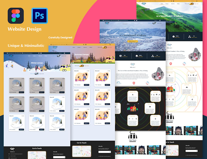 Create unique and minimalistic web design in figma by Tazojavakhishvi ...
