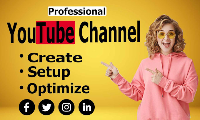 Create setup and optimize your channel by Dgpromoter | Fiverr