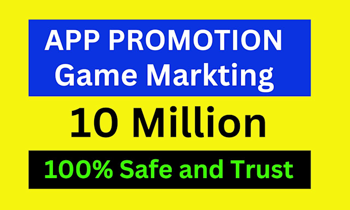 Do app promotion and game marketing for engagement by Mstsahinur01 | Fiverr