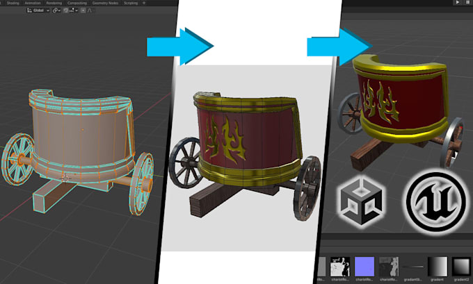 Make custom game ready 3d models for your game by Sct224 | Fiverr