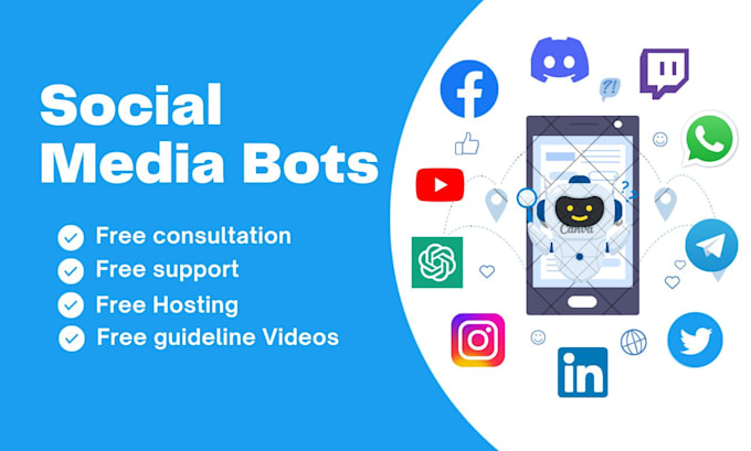 Create a twitter instagram telegram or discord bot by Dua_ai | Fiverr