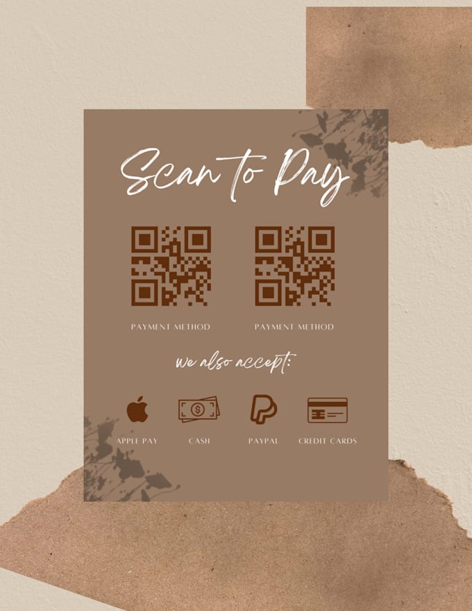 Create the perfect scan to pay qr code template by Jazmengreen | Fiverr