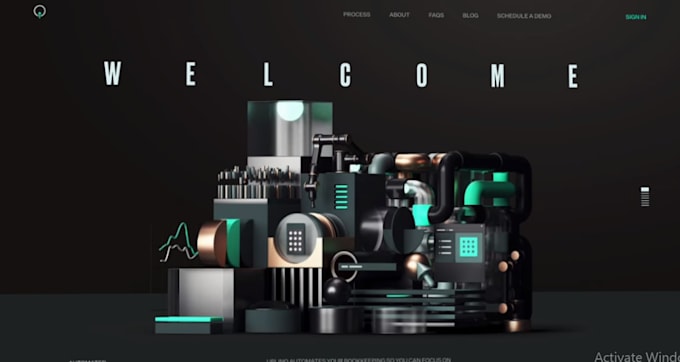 Do an interactive 2d 3d website with product, map using webgl opengl ...