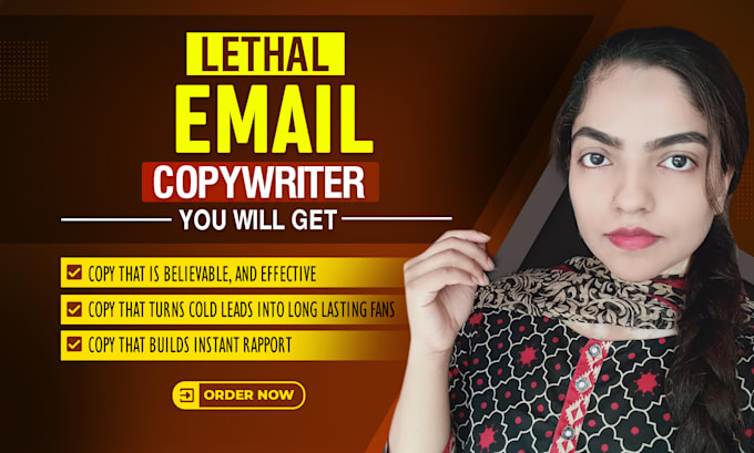 Do cold email sequence, email copywriting, sales email copy by Miss_ff | Fiverr
