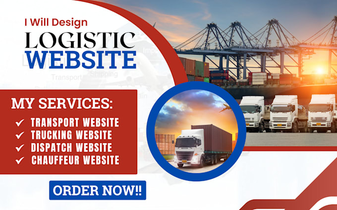 Create logistics website, cargo website, freight broker, transport ...