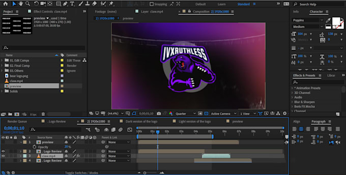 Animate custom twitch stinger, intro, outro and transition by ...