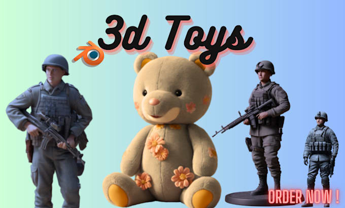Sculpt 3d toys, figurine, 3d miniature on zbrush or blender for 3d ...