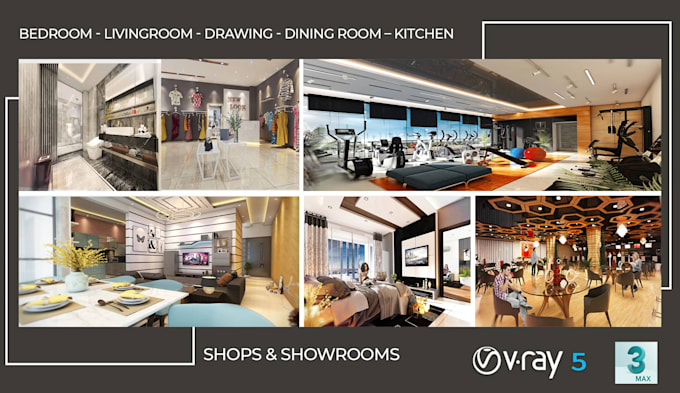 Create photorealistic 3d interior design rendering with vray by Gfx_3d ...