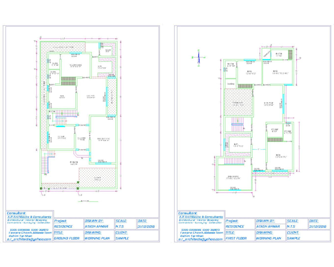 2d floor plan site plan on autocad elevations sections by Atashahmar980 | Fiverr