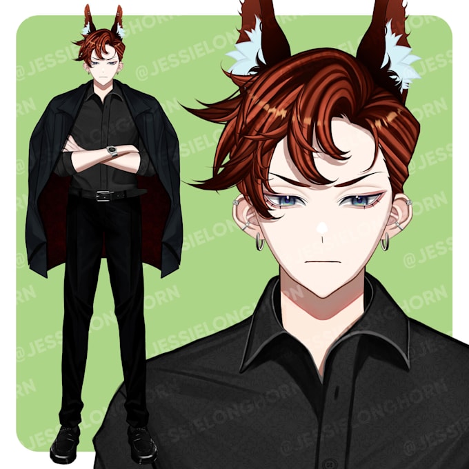 Create an anime vtuber model by Jessielonghorn | Fiverr