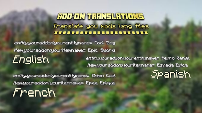 Translate your minecraft addon lang files by Bloatedcomb | Fiverr