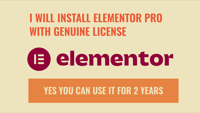 Install and activate elementor pro for 2 years by Thedenvin | Fiverr
