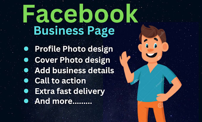Do facebook business page setup , fan page create , banner , and cover ...