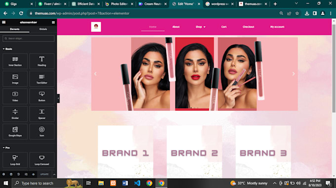 Design a responsive website using wordpress by Almirrah_20 | Fiverr