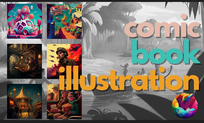 High quality comic book illustrations professional graphic design by ...