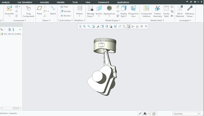 Create and render any 3d model in creo and 2d drawing by Rushabhmc | Fiverr