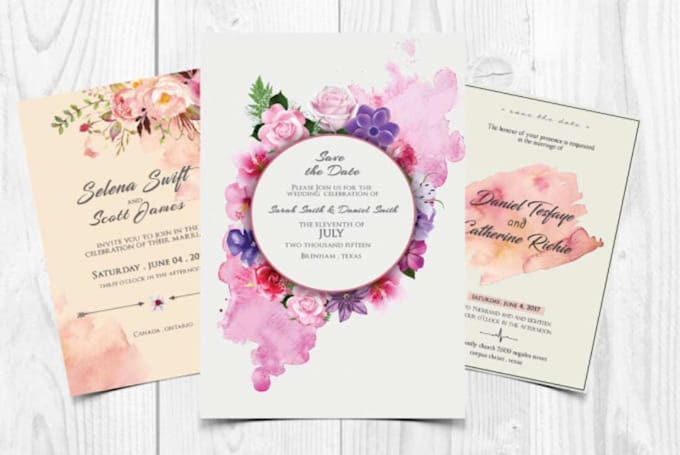 Do new official invitation cards by Sumailsagheer | Fiverr