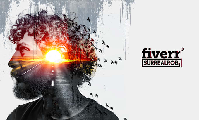 Create double exposure cover image in photoshop by Surrealrob | Fiverr