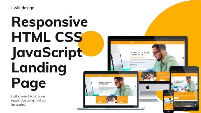 Design A Responsive Html Css Javascript Landing Page For You By Welisvinicio Fiverr
