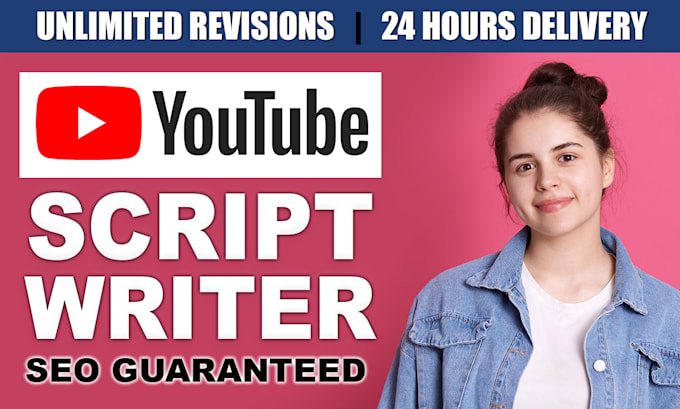 Write creative youtube script for your niche by Design7studio | Fiverr