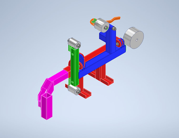 Create a 3d model or assembly based on a technical drawing by ...
