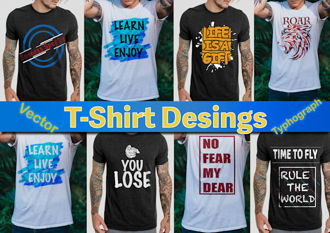 Create a custom and cool t shirt design and typography by Yaskhan99 ...