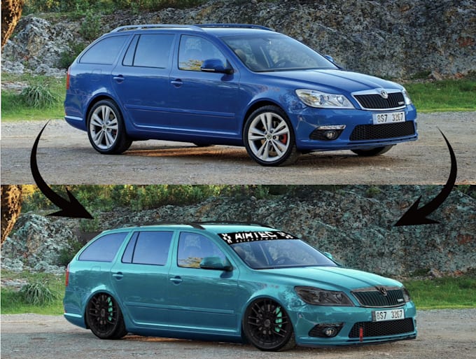 Make you a graphic design of your car modification by Simak73 | Fiverr