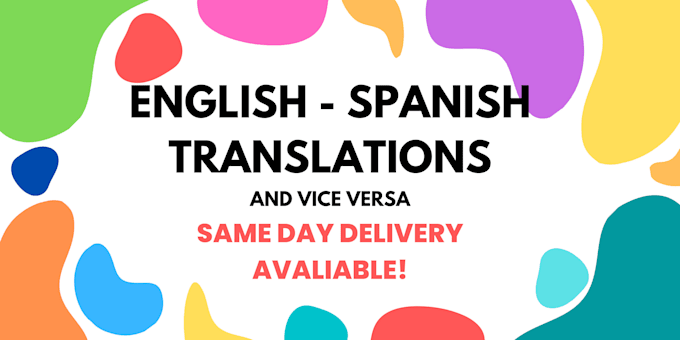 Professionally translate english to spanish and vice versa by Ab_ril ...