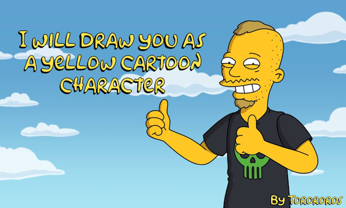 Draw you as a yellow cartoon character by Torororos | Fiverr