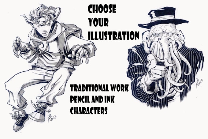 Character design in any pose and angle, faces, and fantasy by ...