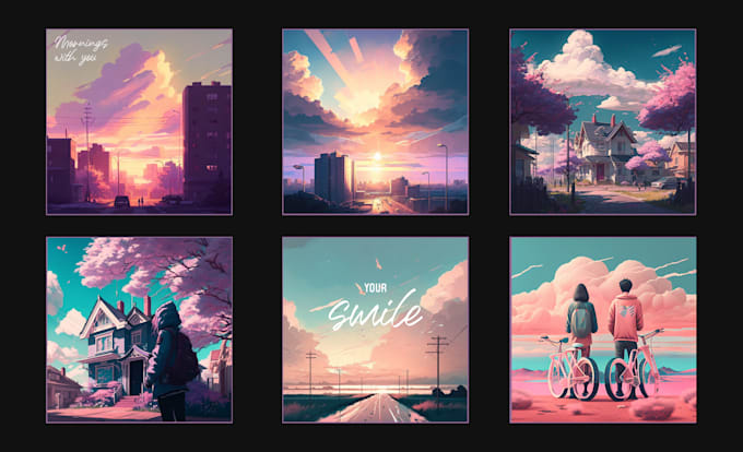 Design your lofi album or single cover artwork by Ellasartlife | Fiverr
