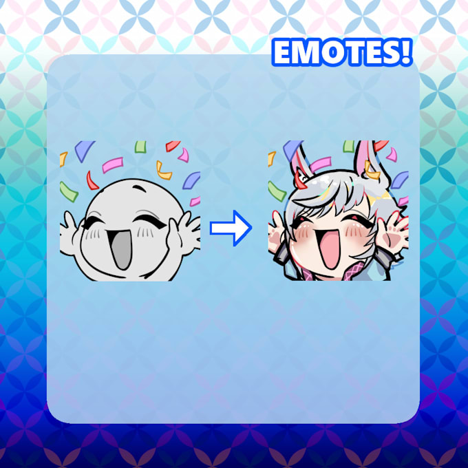 Draw affordable cute emotes by Respirdal | Fiverr