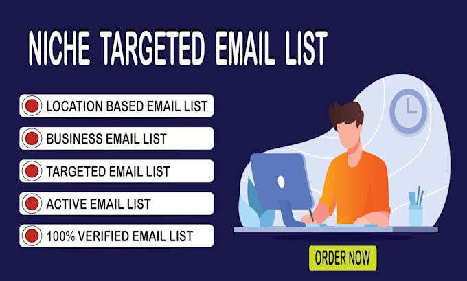 Provide your targeted audience, and a valid email list by Al_amin28 ...